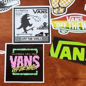 Vans | Other | Vans Skateboard Stickers 2 Pieces | Poshmark